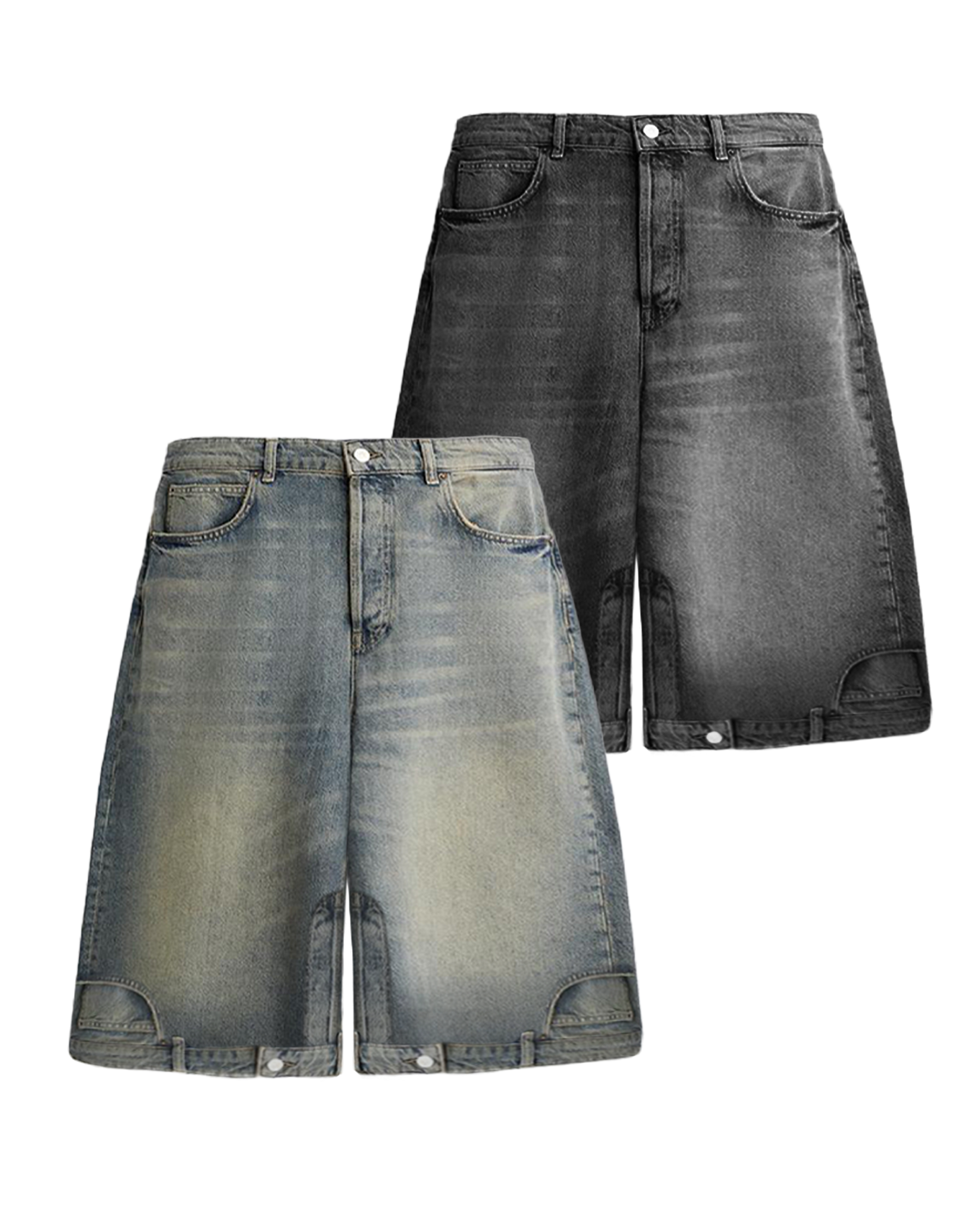 MIRRORED JORTS – Profitmindedclothing